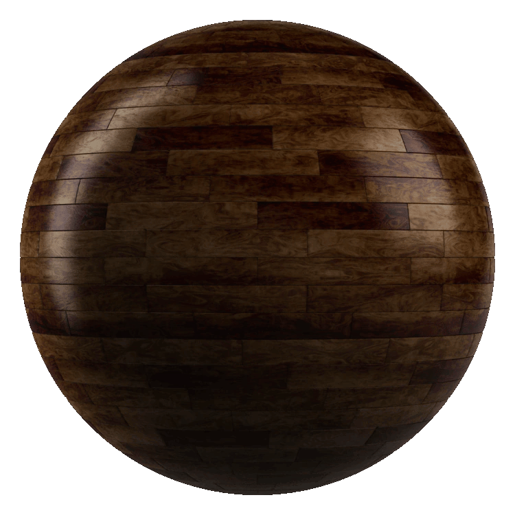 Glossy Striped Wood Parquet PBR Texture - A23D