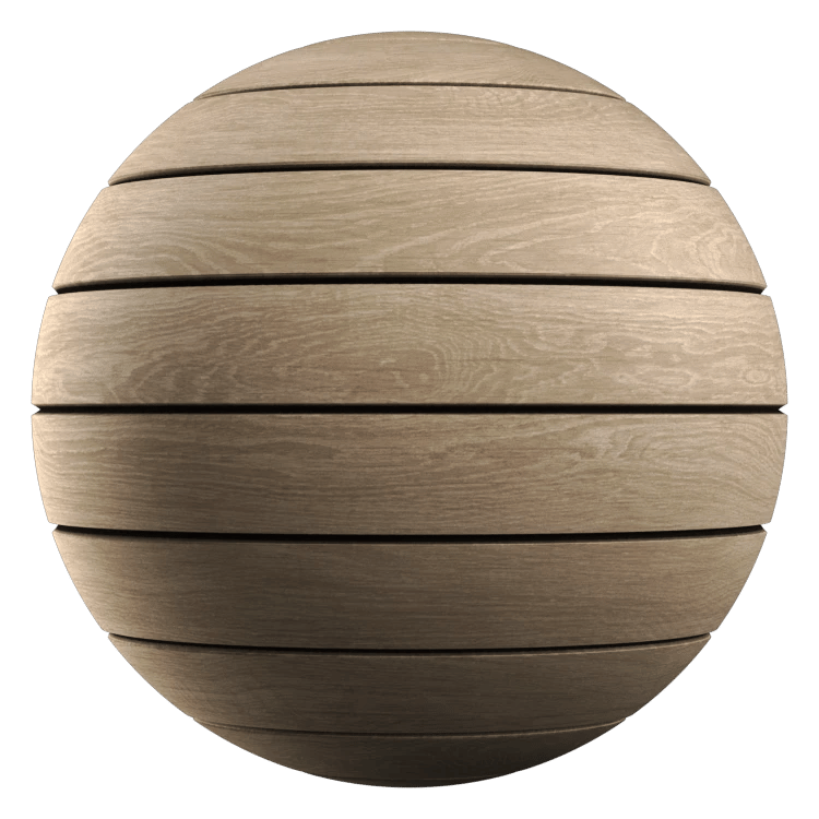 Matte Wood Plank PBR Texture - A23D