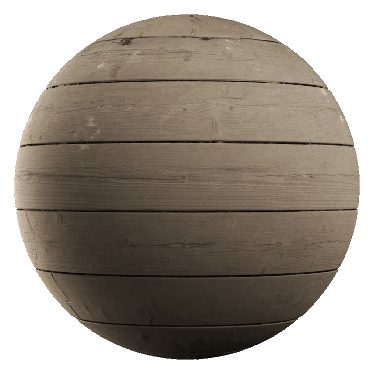 Old Wood Plank PBR Texture - A23D