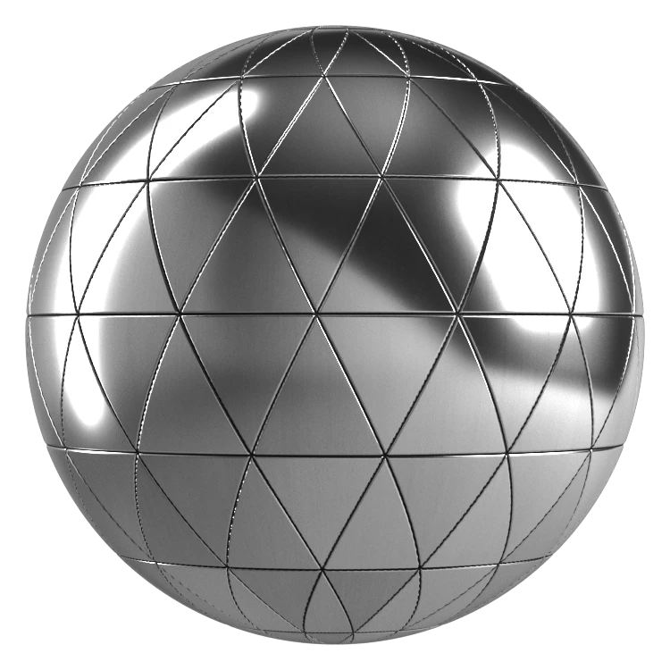 Patterned Metal PBR Texture - A23D