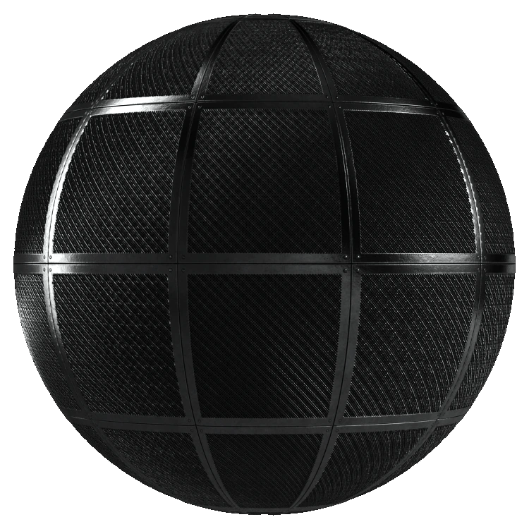 Perforated Metal Panel PBR Texture - A23D