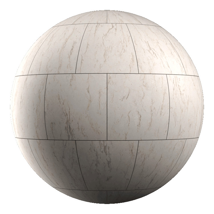 Matt Square Marble Tiles PBR Texture - A23D