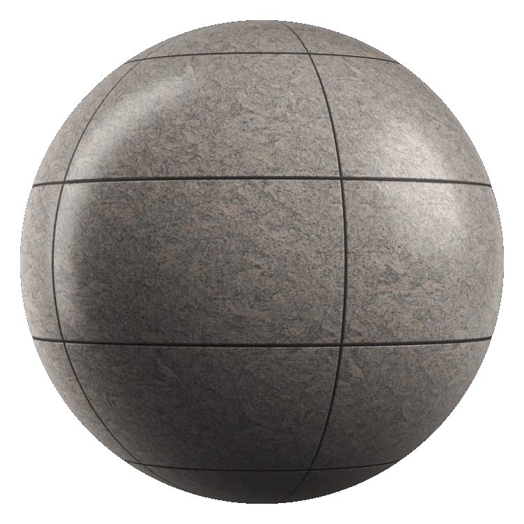 Semi Gloss Rectangular Granite Tiles PBR Texture - A23D