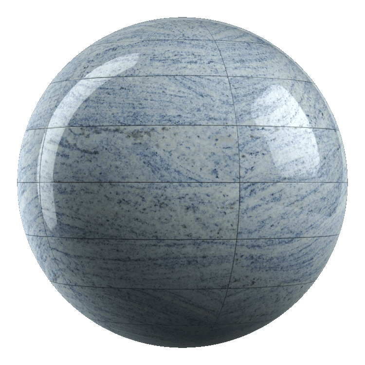 Glossy Striped Granite Tiles PBR Texture - A23D