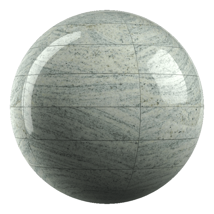 Glossy Striped Granite Tiles PBR Texture - A23D