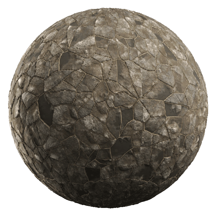 Dirty Stone Pavement PBR Texture - A23D
