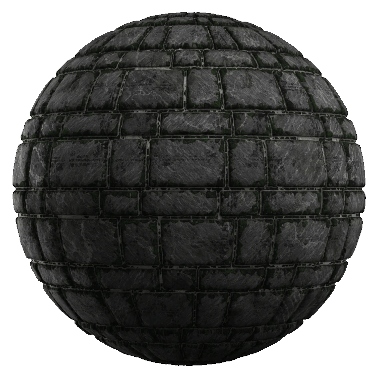 Old Regular Stone Wall & Pavement PBR Texture - A23D