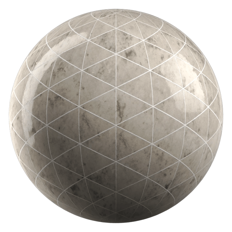 Triangle Stone Tiles PBR Texture - A23D