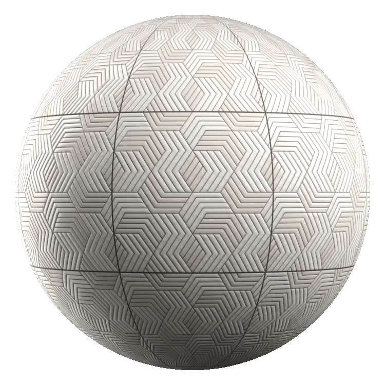 3D Printed Ceramic Floor Tiles PBR Texture - A23D