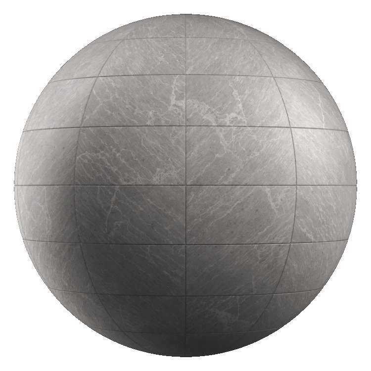 Rectangular Stone Tiles PBR Texture - A23D