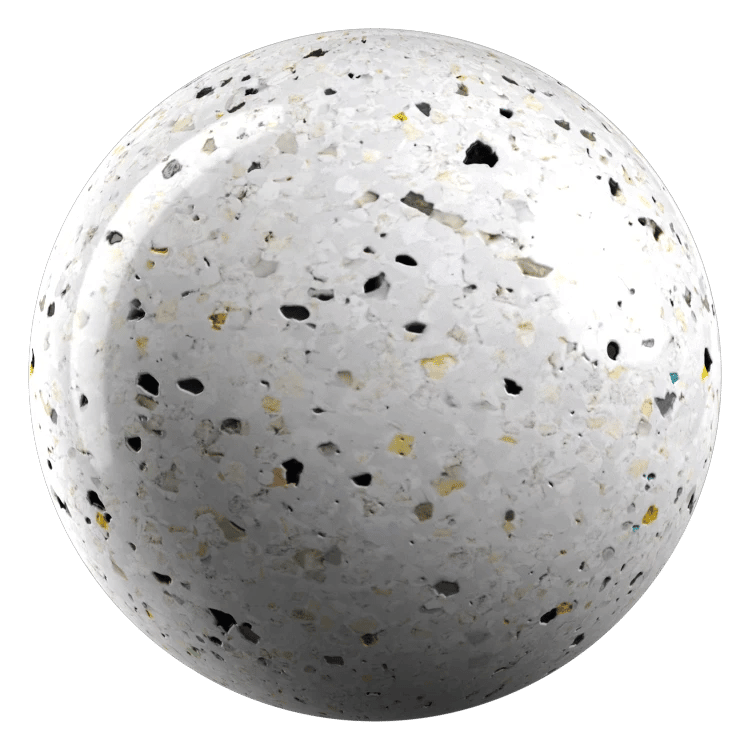 Plain Terrazo PBR Texture - A23D