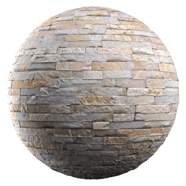 Stone Cladding PBR Texture - A23D