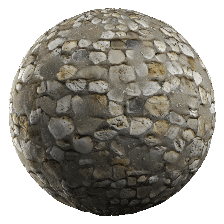 Stone Pavement PBR Texture - A23D