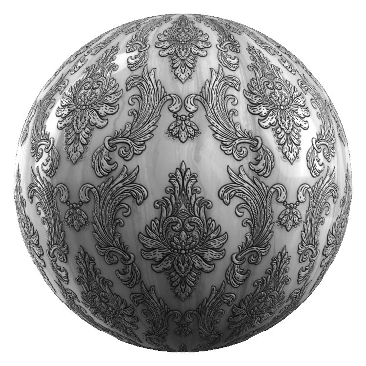 Stone Ornamental Carving PBR Texture - A23D