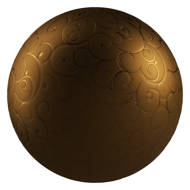 Embossed Metal Surface PBR Texture - A23D