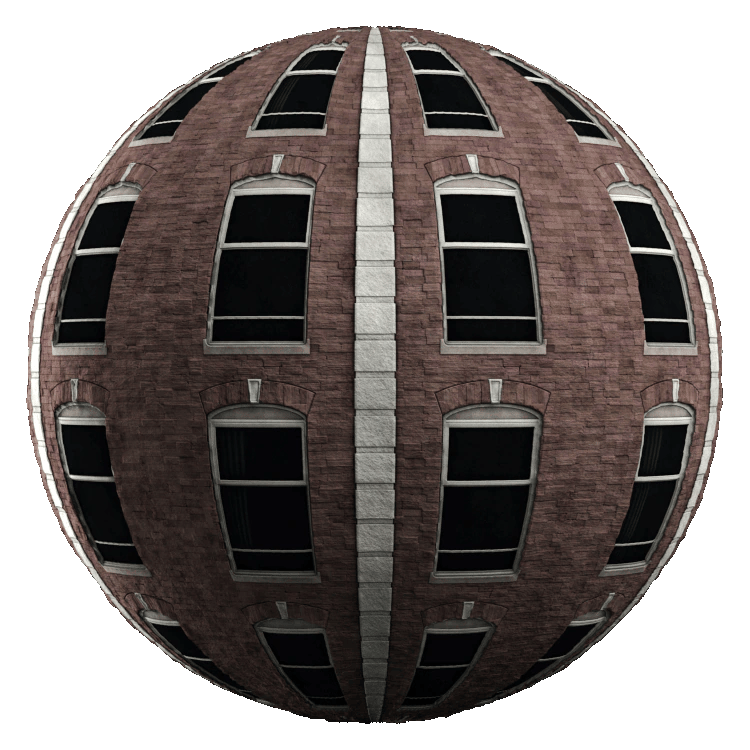 Building Facade PBR Texture - A23D