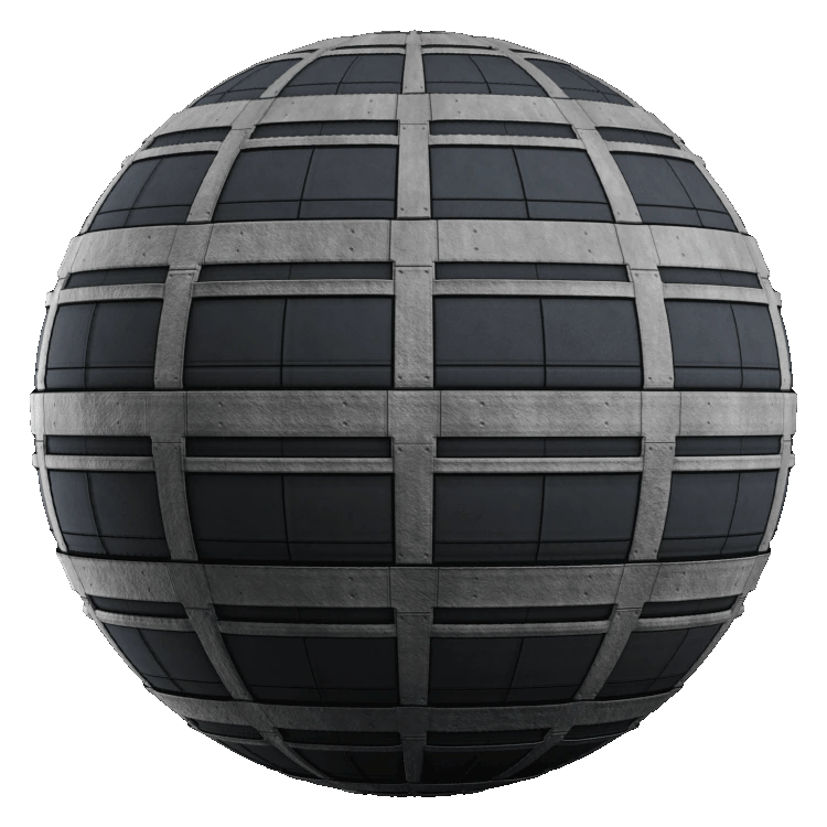 Building Facade PBR Texture - A23D