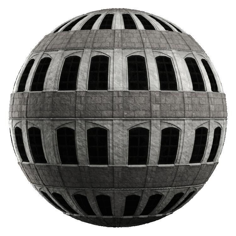 Building Facade PBR Texture - A23D