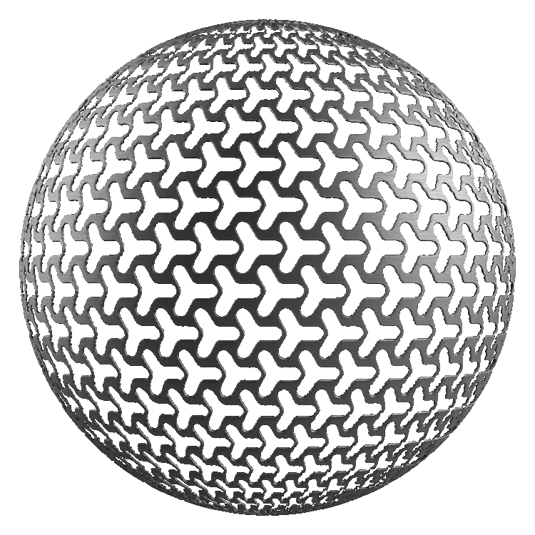 Perforated Metal Sheet PBR Texture - A23D