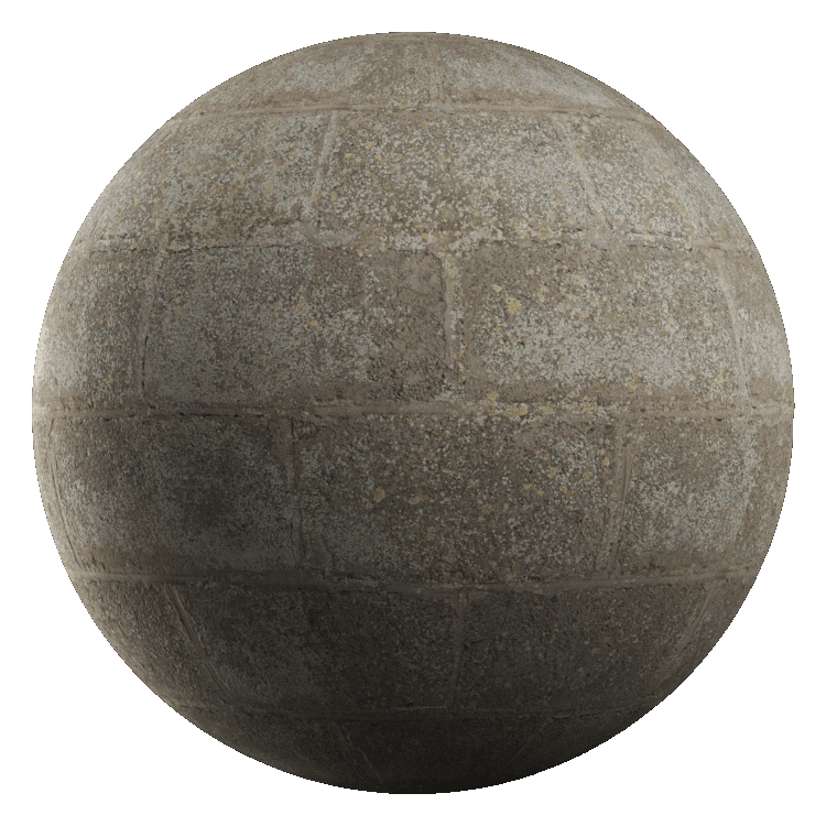 Concrete Block PBR Texture - A23D