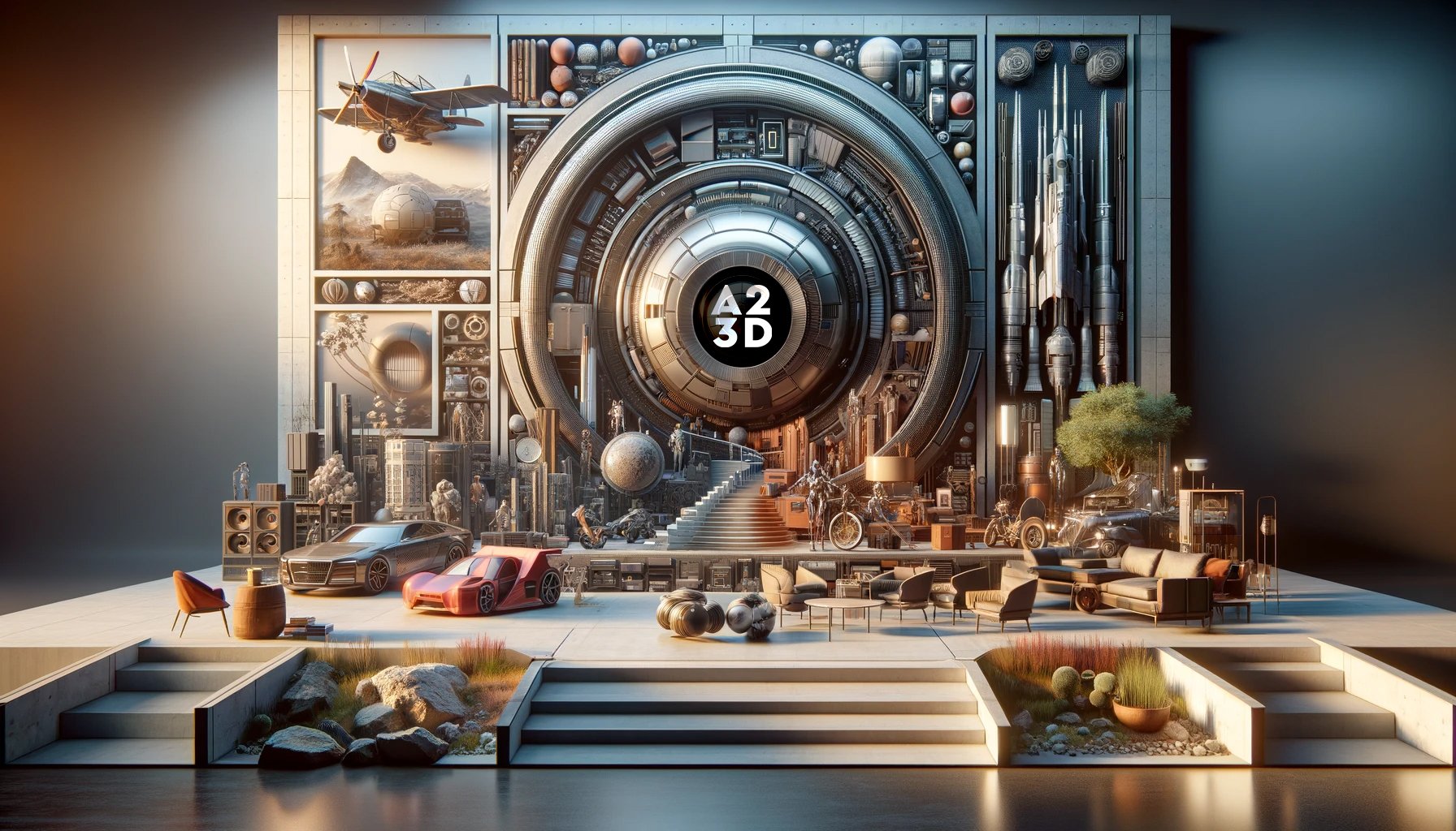 Different maps in PBR Textures - A23D