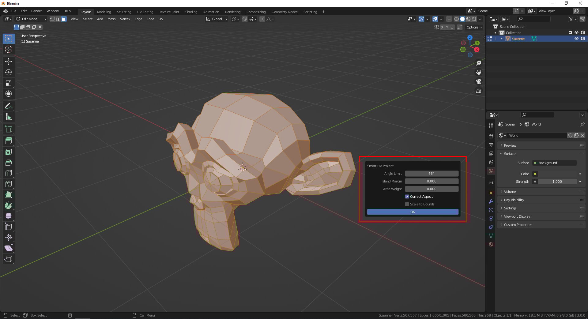 How to use Smart UV unwrap in Blender - A23D