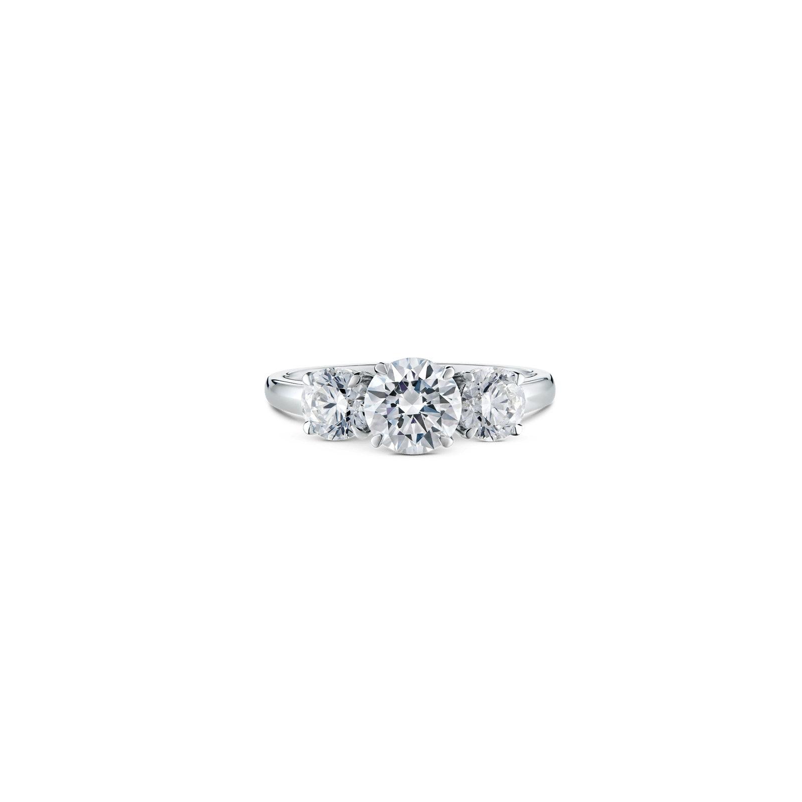 Trilogy diamond engagement ring - David Morris