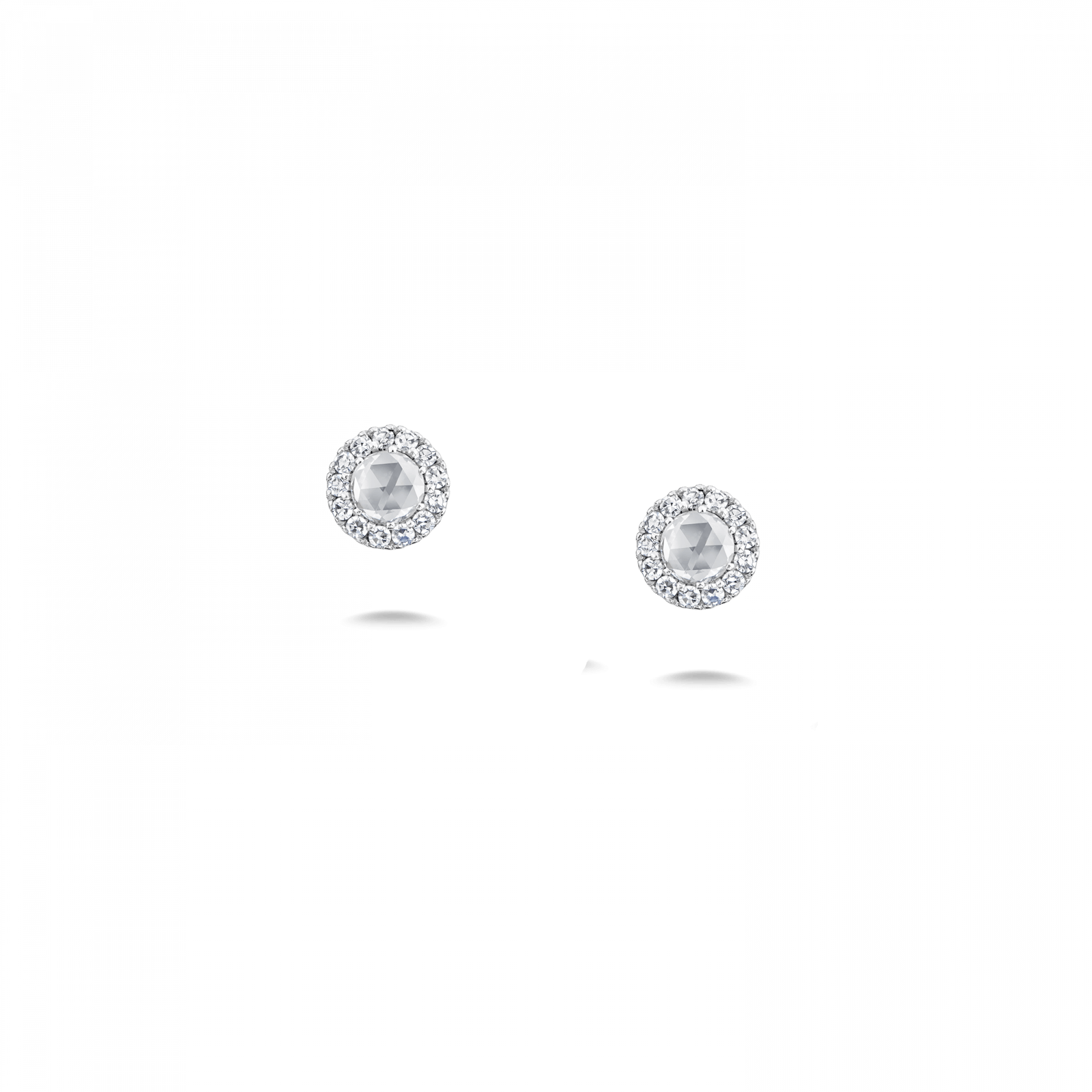 Rose Cut Stud Earrings - David Morris