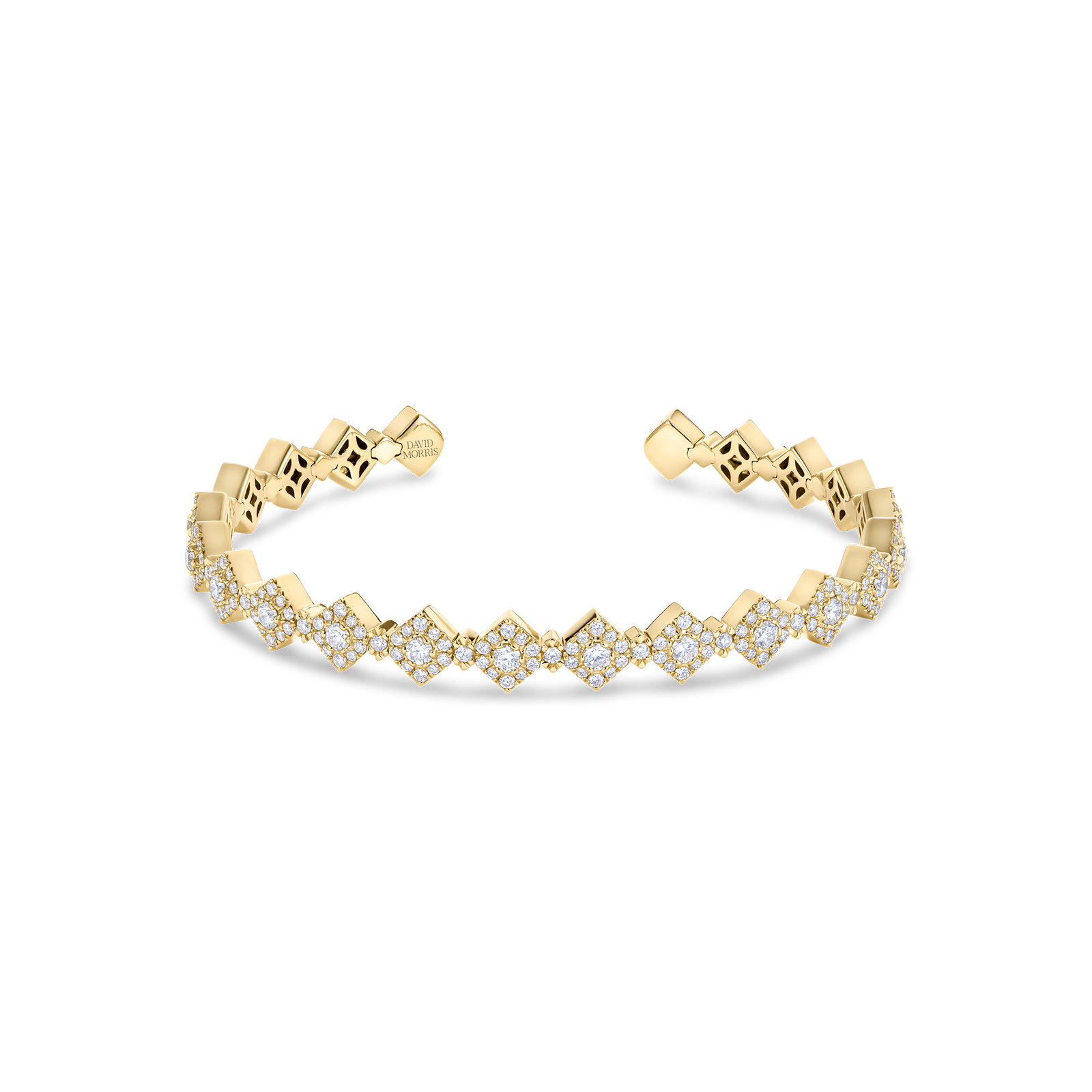 Triolette Square Diamond Bangle - David Morris