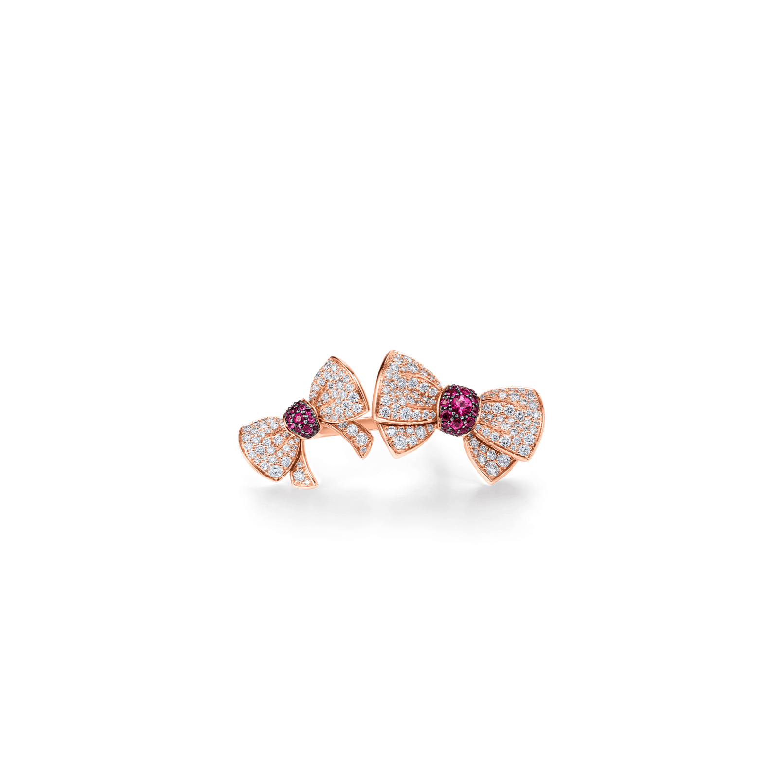 Beaux Double Ring Ruby - David Morris