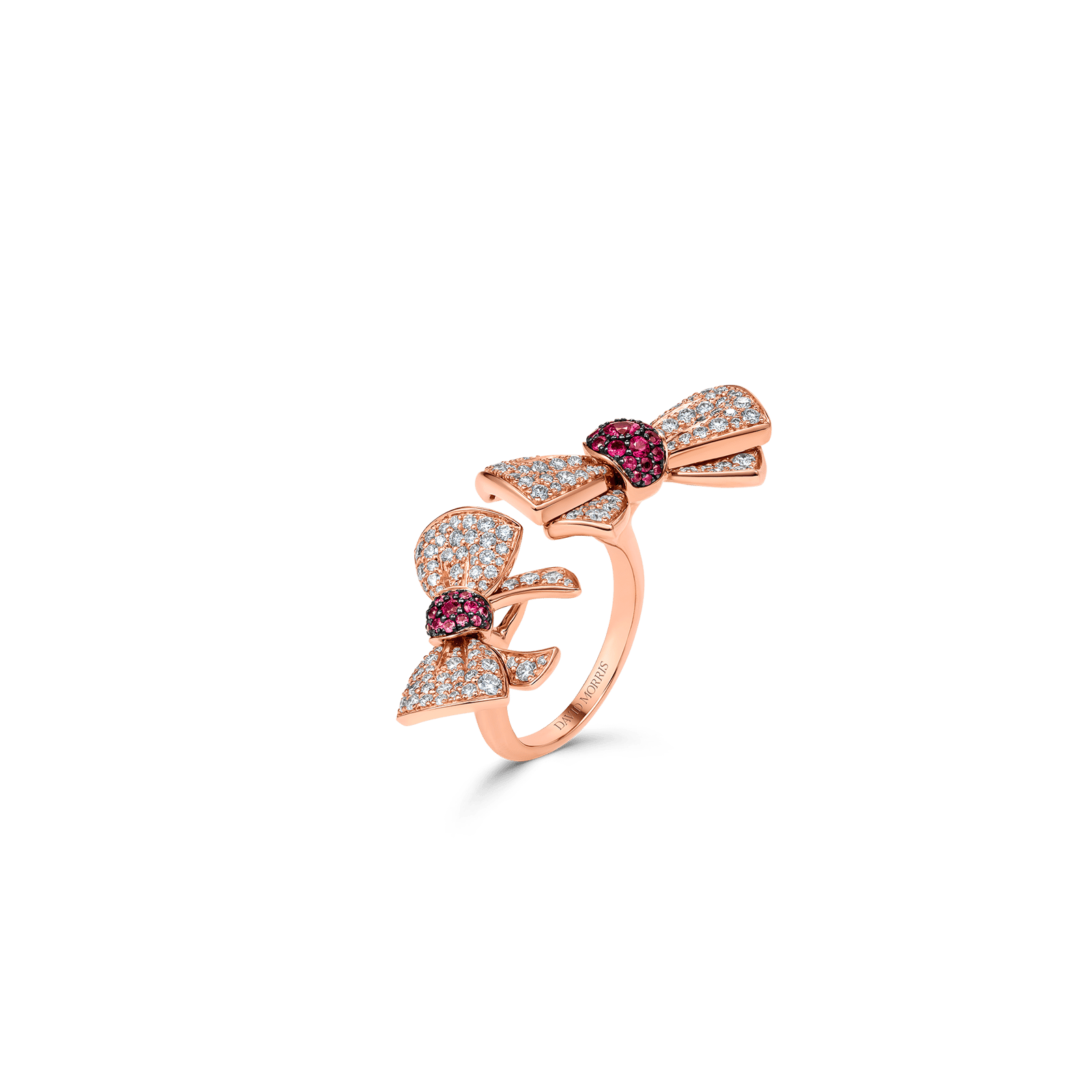 Beaux Double Ring Ruby - David Morris