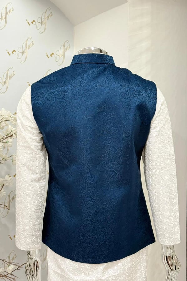 Men's formal brocade waistcoat