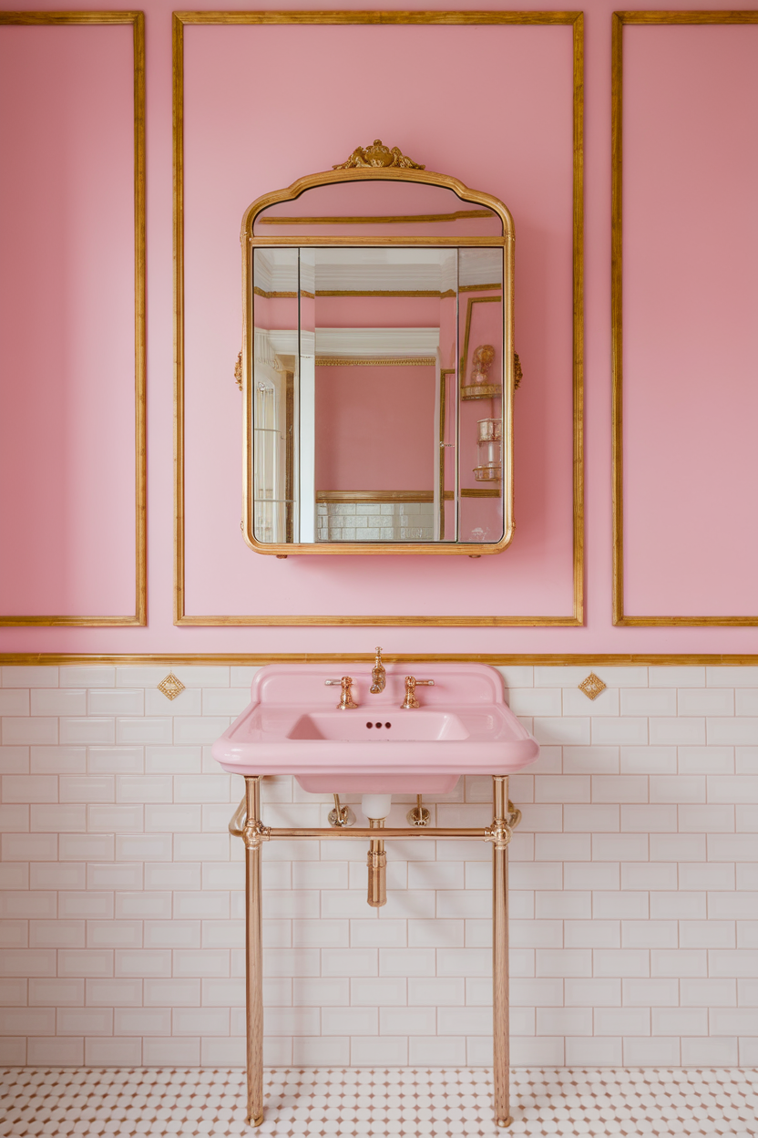 25 Stunning Pink and Gold Bathroom Ideas That Will Make You Swoon