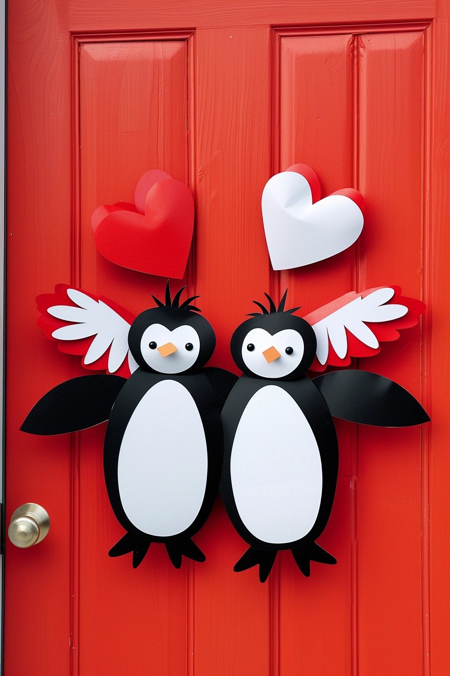 20 Heartfelt Valentine Door Decorations to Welcome Love Home