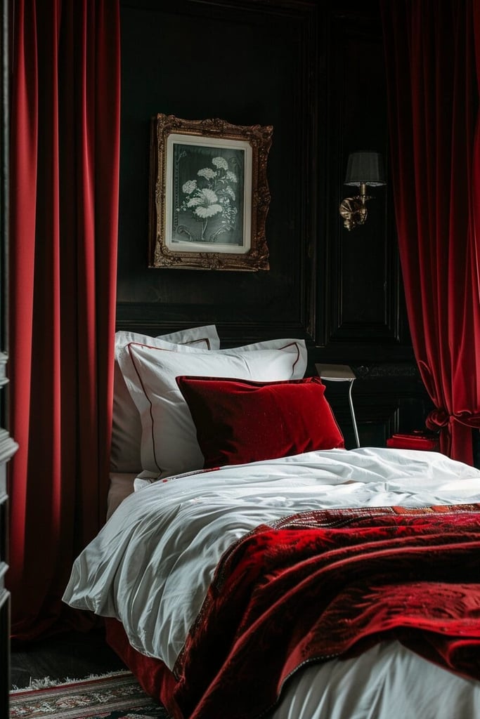 19 Red Bedroom Ideas That'll Make You Forget All About "50 Shades"