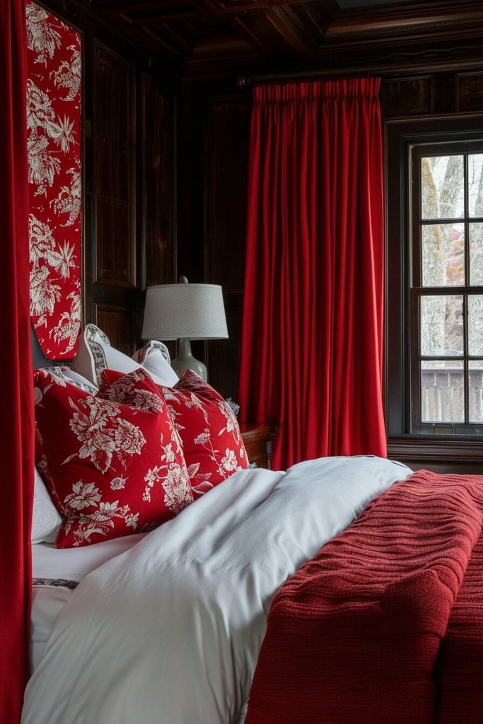 19 Red Bedroom Ideas That'll Make You Forget All About "50 Shades"