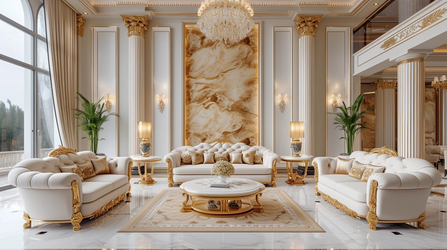 25 Stunning White and Gold Living Room Ideas to Glam Up Your Space!