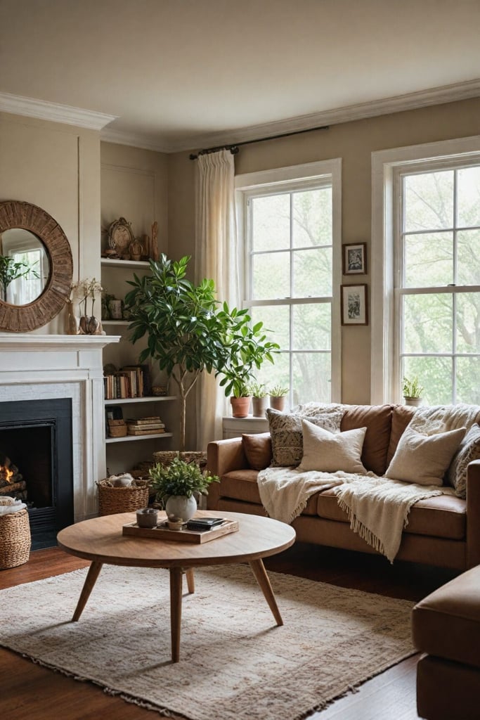17 Earthy Living Room Ideas That'll Make You Never Want to Leave Home