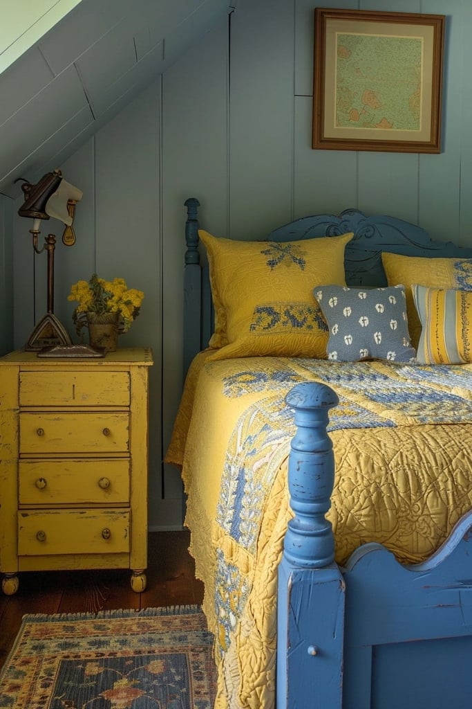 25 Refreshing Blue and Yellow Bedroom Ideas You’ll Love
