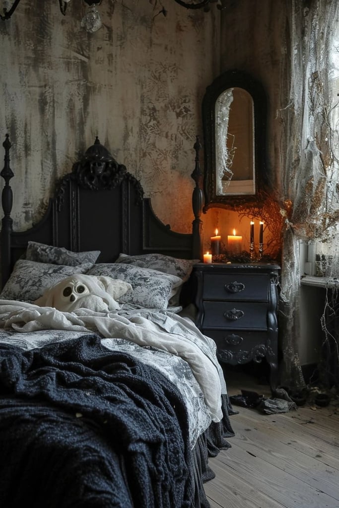 25 Spooky Halloween Bedroom Ideas for a Frightfully Stylish Sleep Space