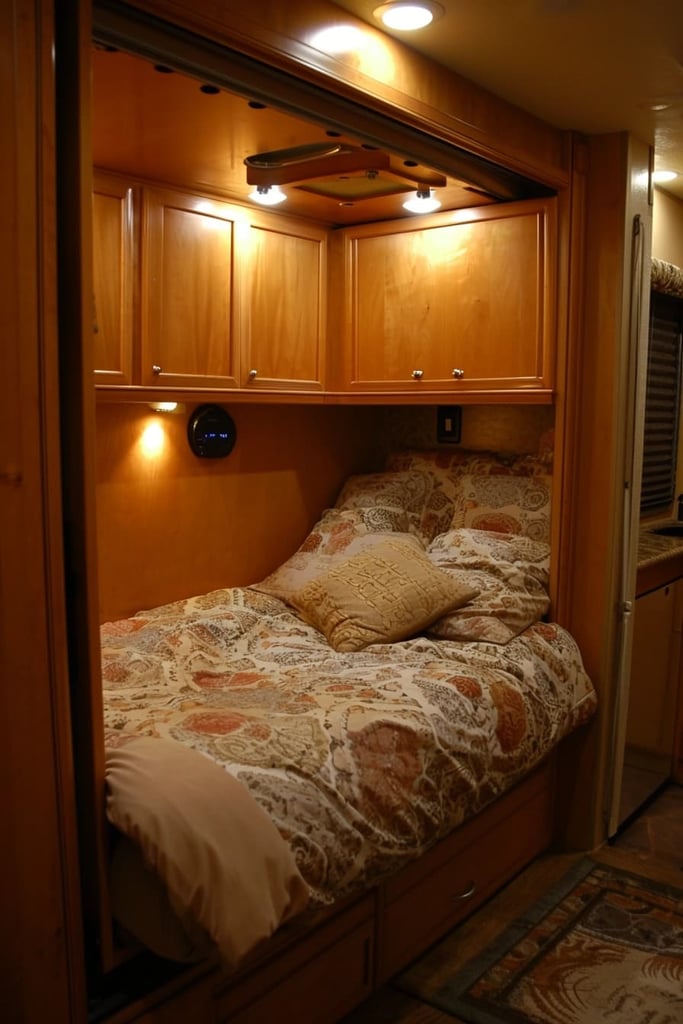 20 Ingenious Small RV Bedroom Ideas for Comfortable Travelling