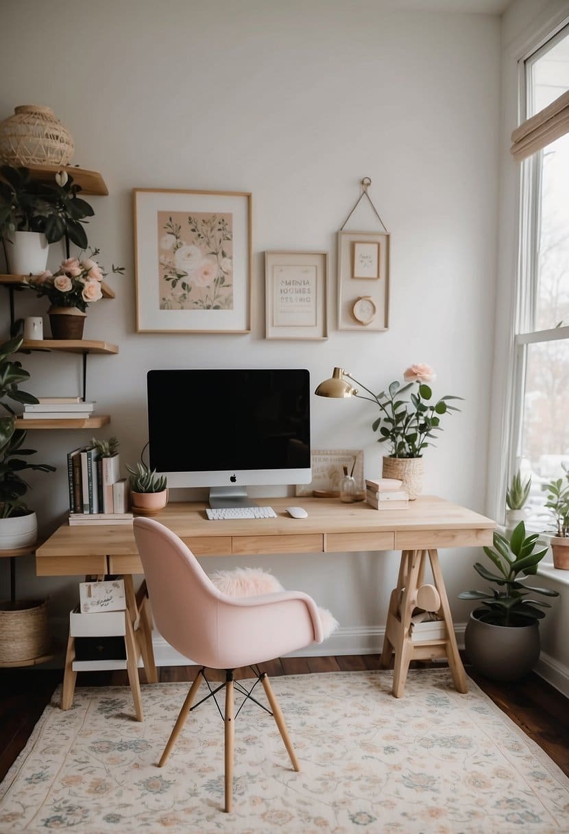 25 Chic and Feminine Home Office Ideas Tailored for Women