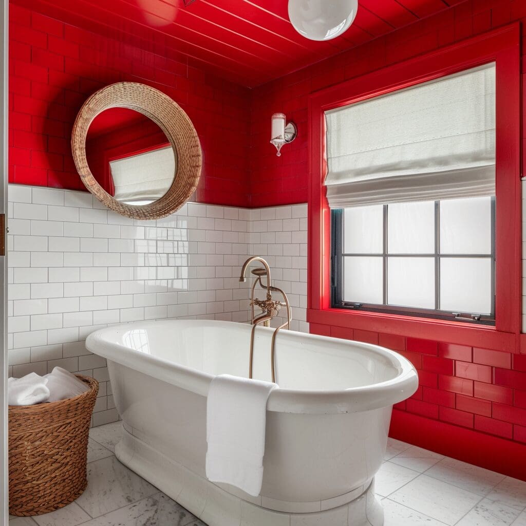 24 Red Bathroom Ideas That'll Make You Never Want To Leave This Room Again