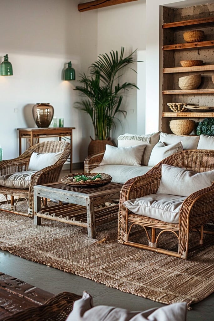 17 Earthy Living Room Ideas That'll Make You Never Want to Leave Home