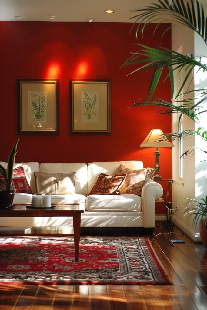 21 Red Living Room Ideas That Will Make You Say "Forget Neutral, I'm ...