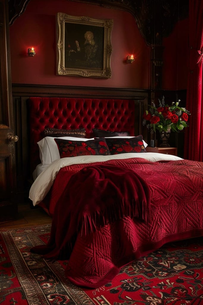 19 Red Bedroom Ideas That'll Make You Forget All About "50 Shades"