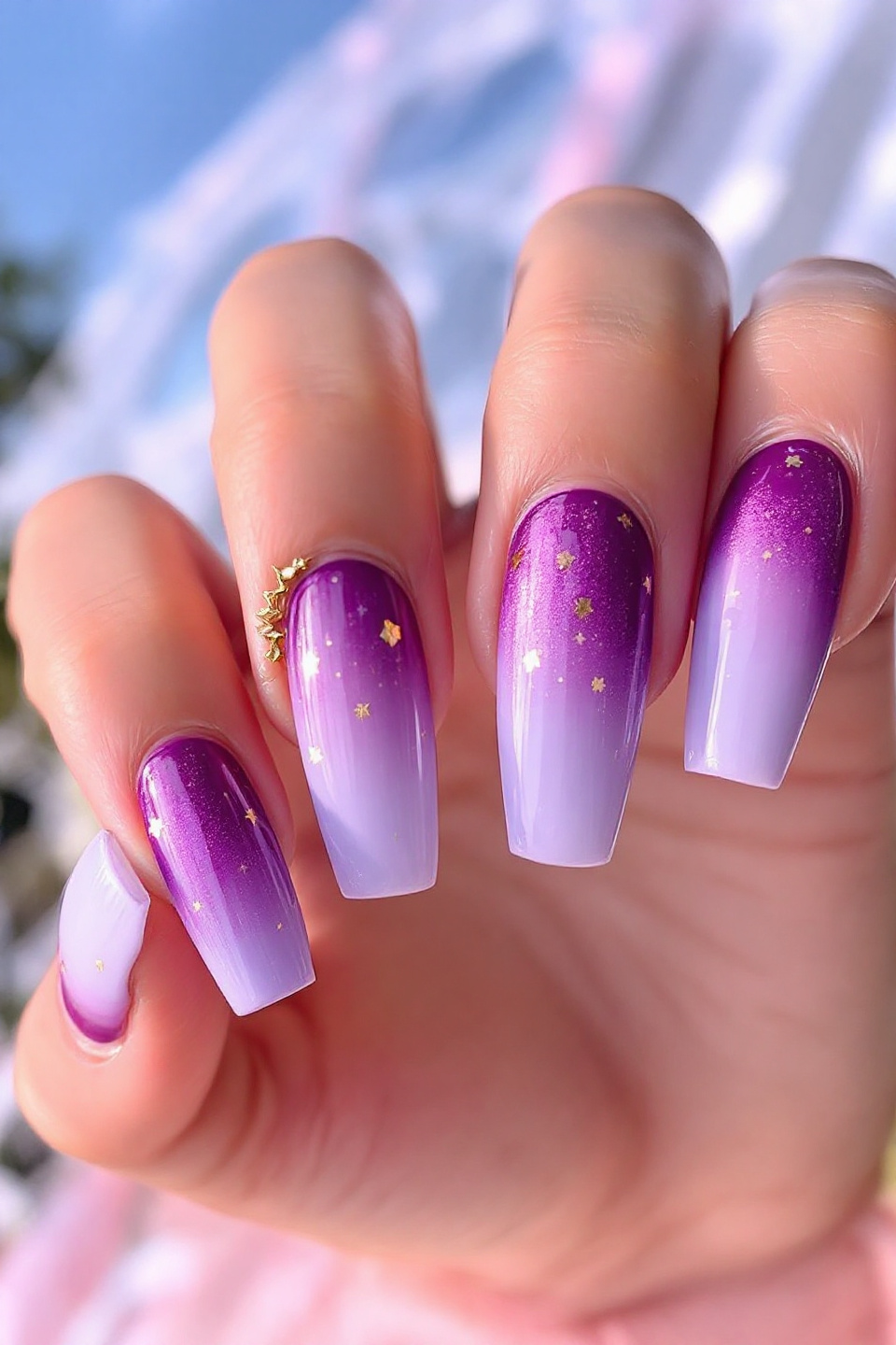 35 Stunning Purple and Gold Nail Designs You Need to Try