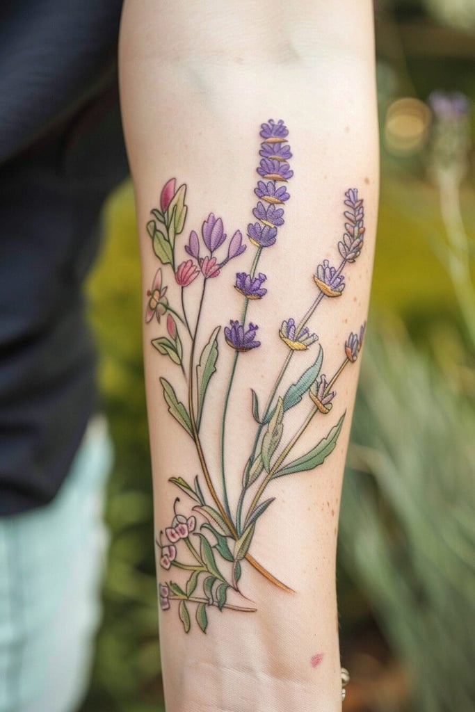 30 Lavender Tattoos That Will Make You Want To Run To The Tattoo Parlor