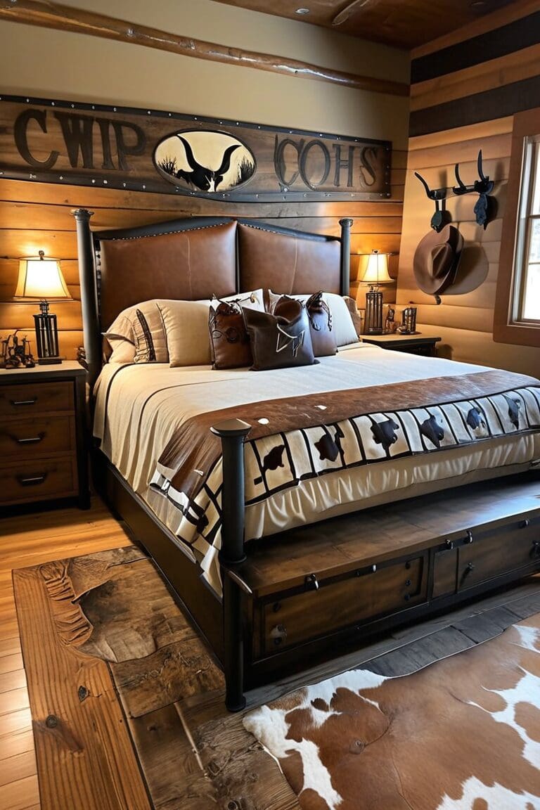 15 Rustic Western Bedroom Ideas to Transform Your Space into a Cozy ...