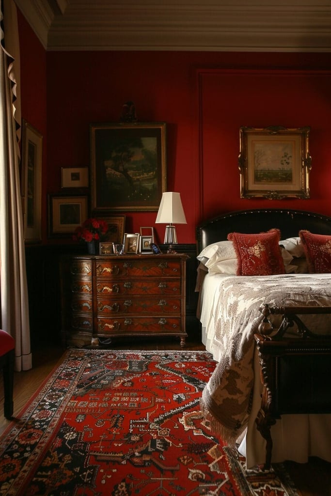19 Red Bedroom Ideas That'll Make You Forget All About "50 Shades"